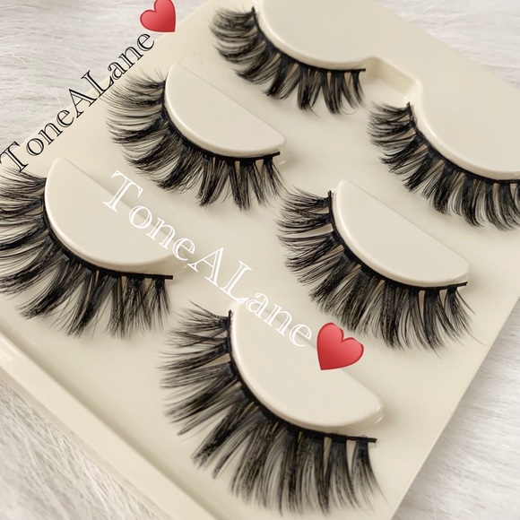 Makeup | Mink Eyelashes Lashes Wispy 3 Pairs | Poshmark